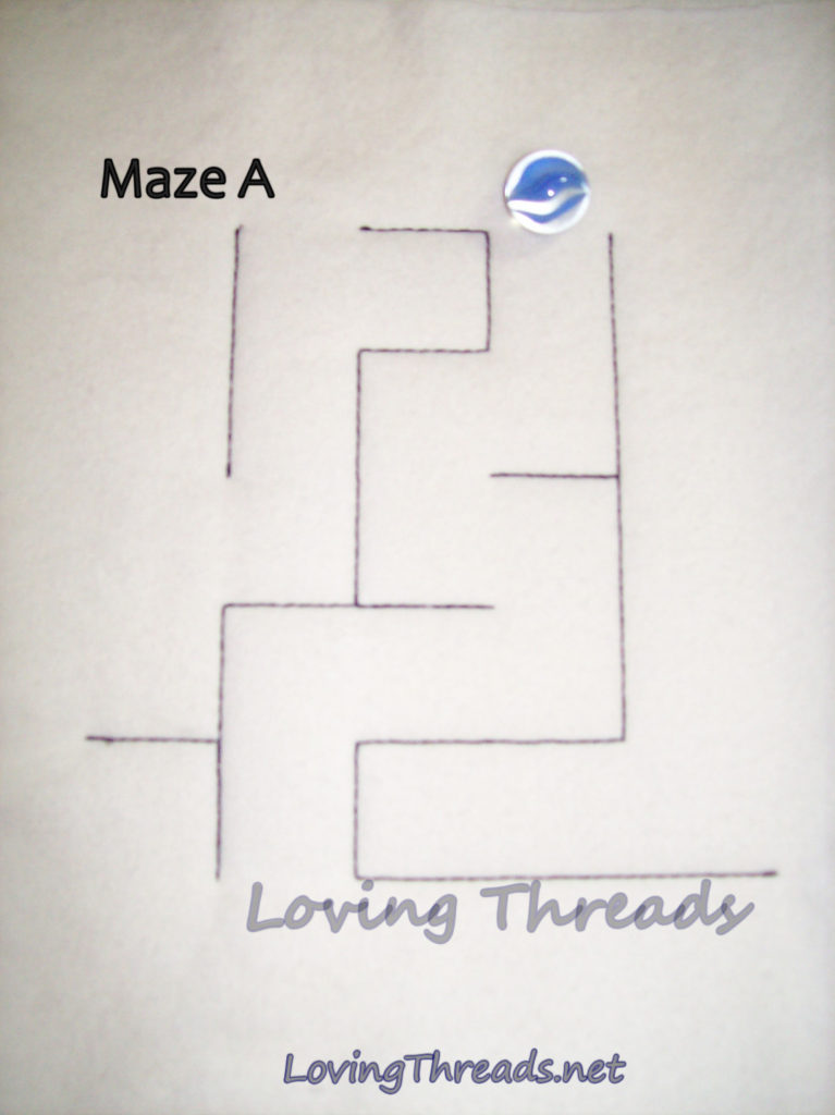 Butterfly & Flowers Sundrenched Purple Marble Maze (Rectangle-Maze A ...