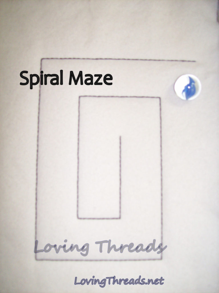 Tie Dye “Mystery” Marble Maze (Rectangle-Spiral Maze) – Loving Threads